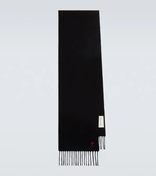 Ami De Cœur Wool Scarf - Black