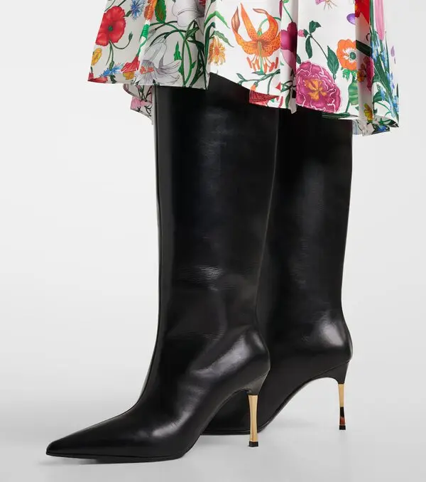 Gucci Leather Knee-high Boots