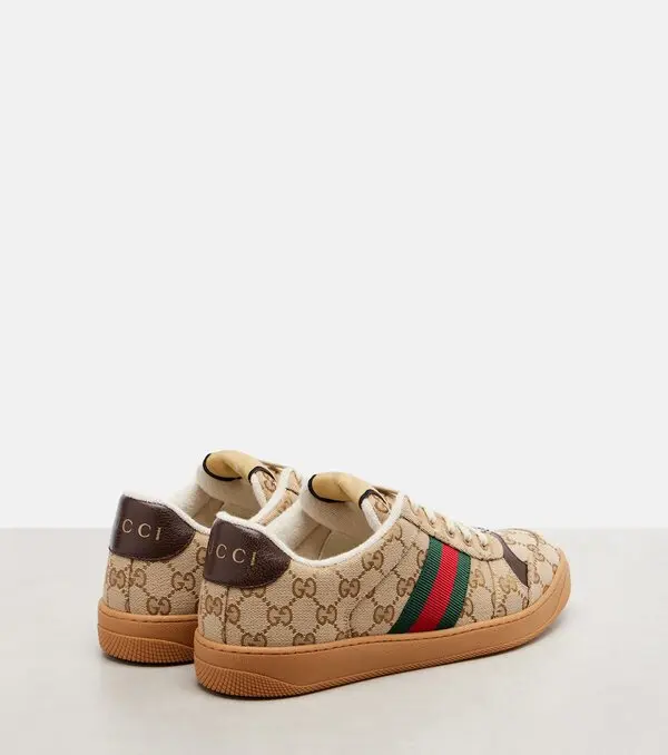 Gucci Screener Gg Canvas Sneakers - Brown