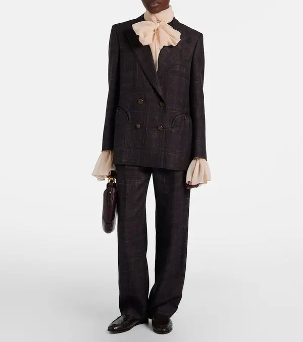 BLAZÉ MILANO Everynight Wool, Silk, And Linen Blazer