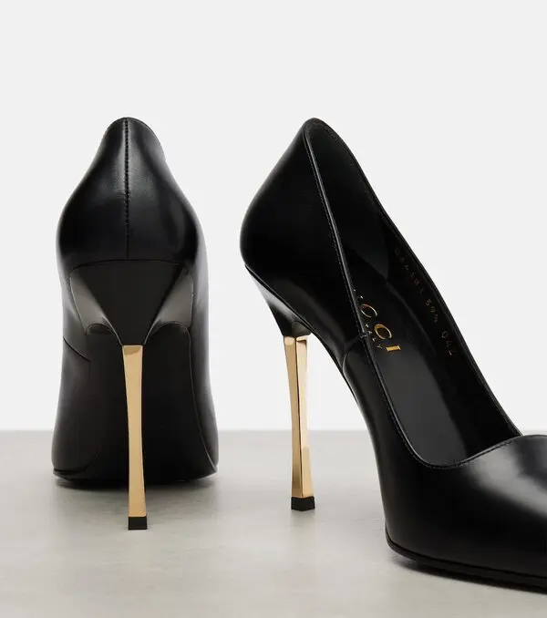 Gucci Trinity 120 Leather Pumps