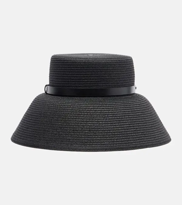 Max Mara Woven Bucket Hat - Black