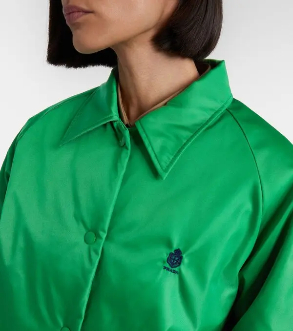 Prada Re-nylon Oversized Blouson Jacket - Green