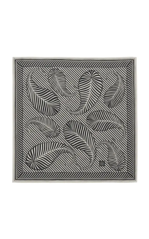 TOTEME Hankie Lace Silk Scarf - Black