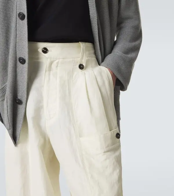 Giorgio Armani Pleated Tapered Trousers