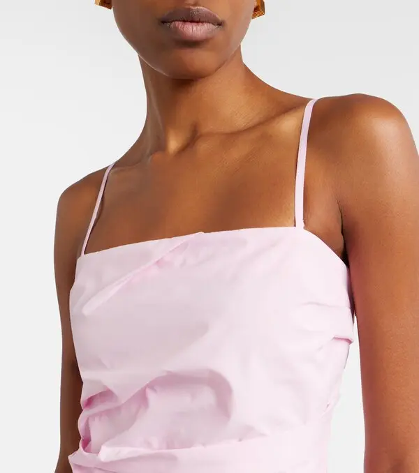Simkhai Annalise Plissé Lace Maxi Dress