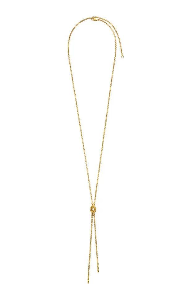 TOTEME Plated Rope Lariat Necklace - Gold