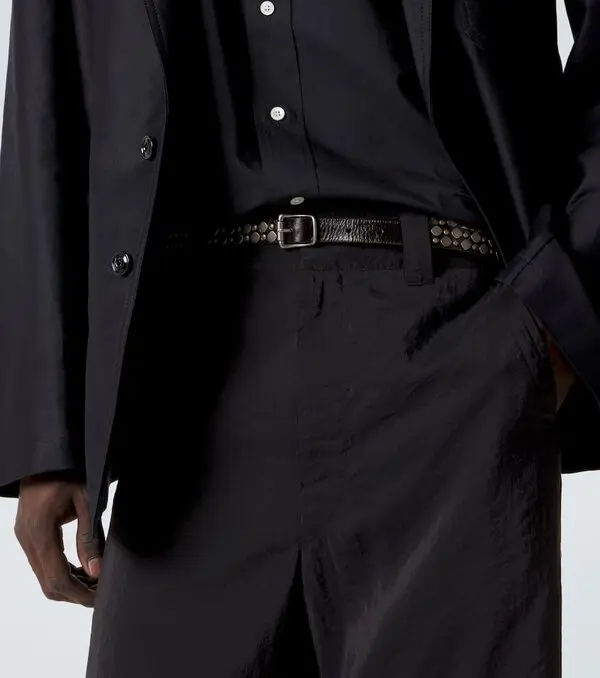 LEMAIRE Studded Leather Belt