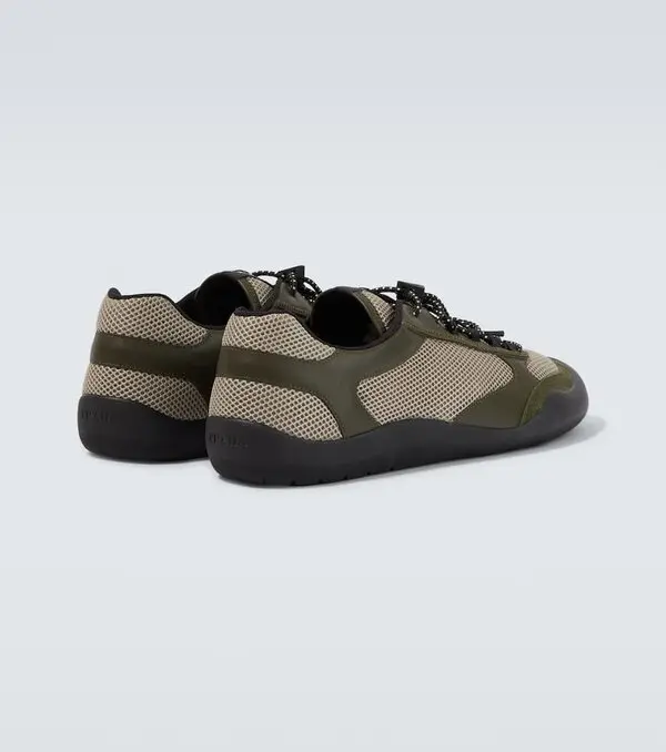 Prada Speedrock Leather-trimmed Sneakers