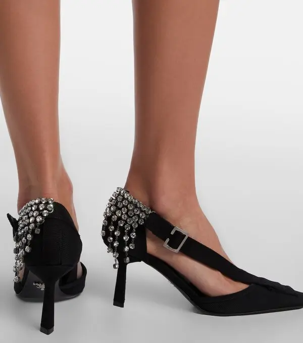 Prada Crystal-embellished Pumps