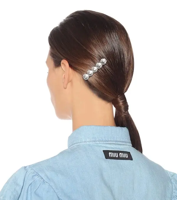 Miu Miu Crystal-embellished Barrette