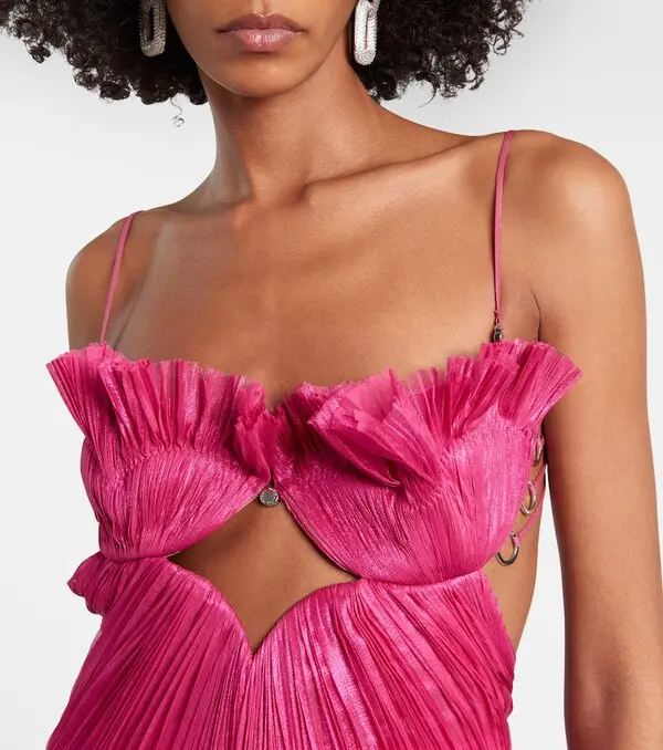 MARIA LUCIA HOHAN Lupita Draped Gown - Pink