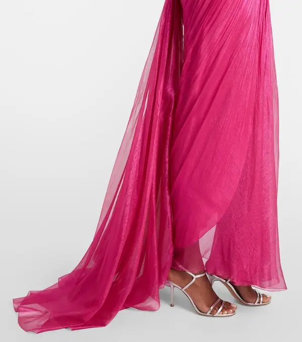MARIA LUCIA HOHAN Lupita Draped Gown - Pink