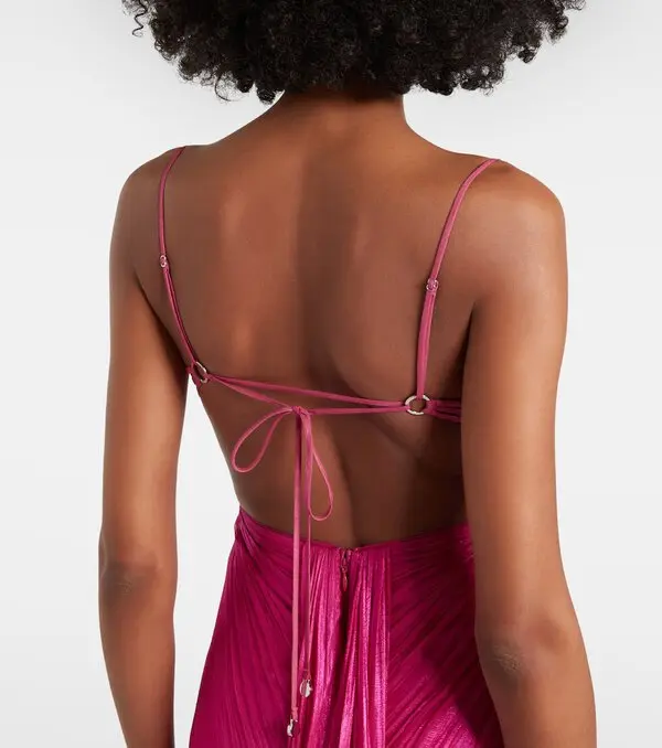 MARIA LUCIA HOHAN Lupita Draped Gown - Pink