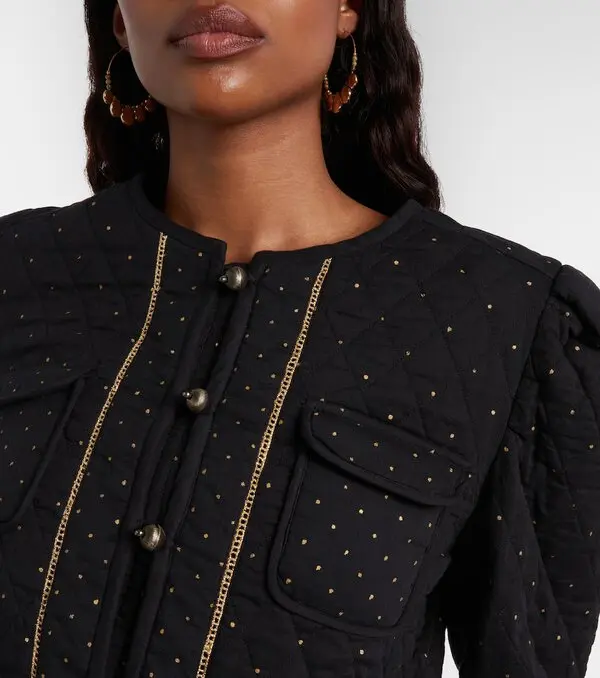 MARANT ETOILE Vania Embellished Cropped Jacket
