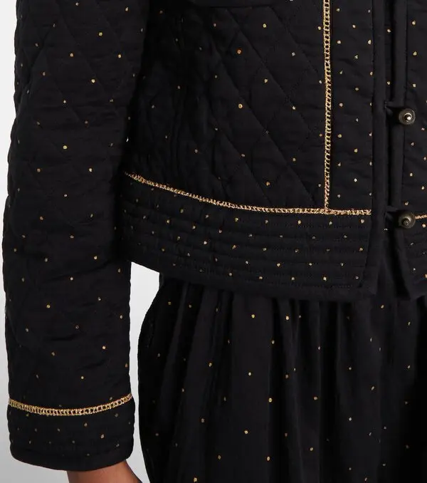 MARANT ETOILE Vania Embellished Cropped Jacket