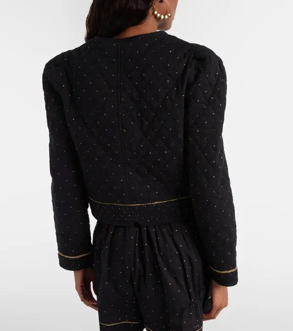 MARANT ETOILE Vania Embellished Cropped Jacket