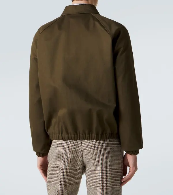 Valentino Garavani Vgold Cotton Gabardine Blouson Jacket