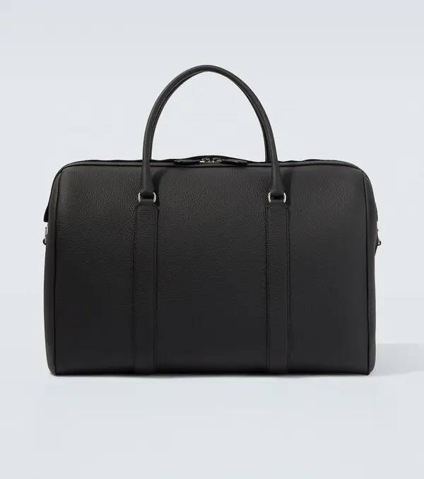 THE ROW Iowa Leather Duffle Bag - Black