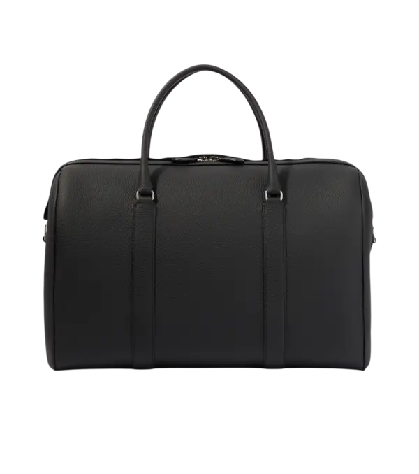 THE ROW Iowa Leather Duffle Bag - Black