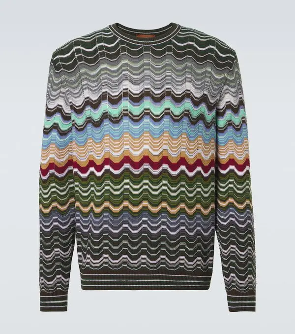Missoni Zigzag Cotton-blend Sweater - Multicoloured