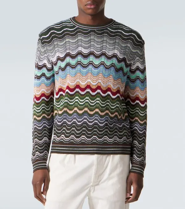 Missoni Zigzag Cotton-blend Sweater - Multicoloured