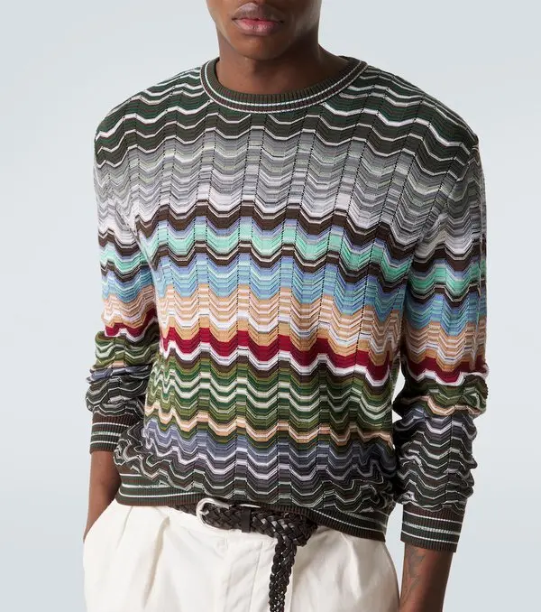 Missoni Zigzag Cotton-blend Sweater - Multicoloured