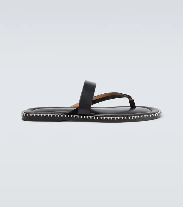 Dries Van Noten Leather Thong Sandals