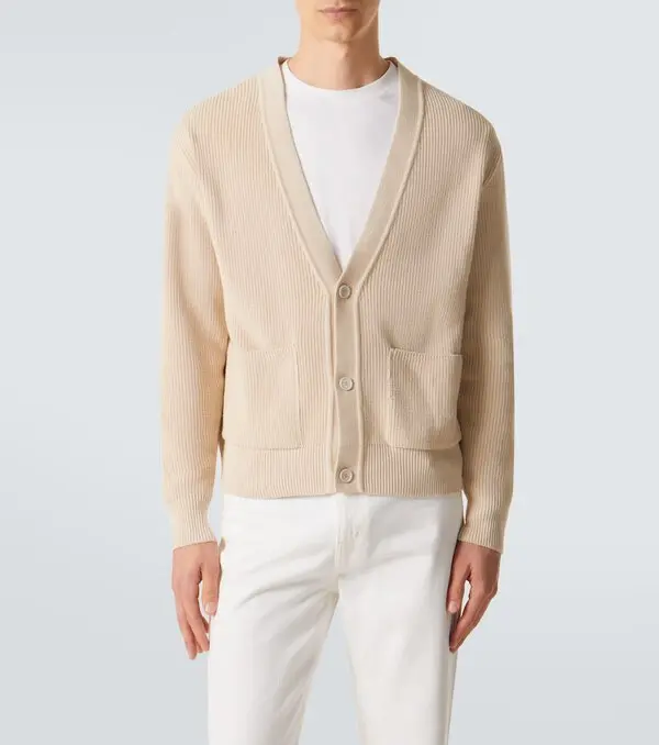 LARDINI Cotton Cardigan - Beige
