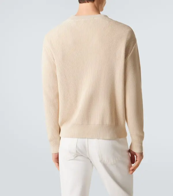 LARDINI Cotton Cardigan - Beige