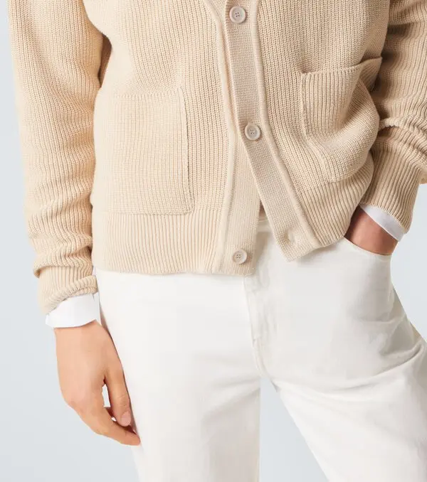 LARDINI Cotton Cardigan - Beige