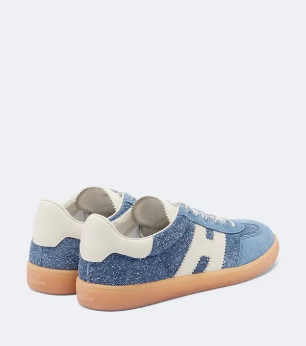 Hogan Suede Sneakers With Lace-up Closure - Blue