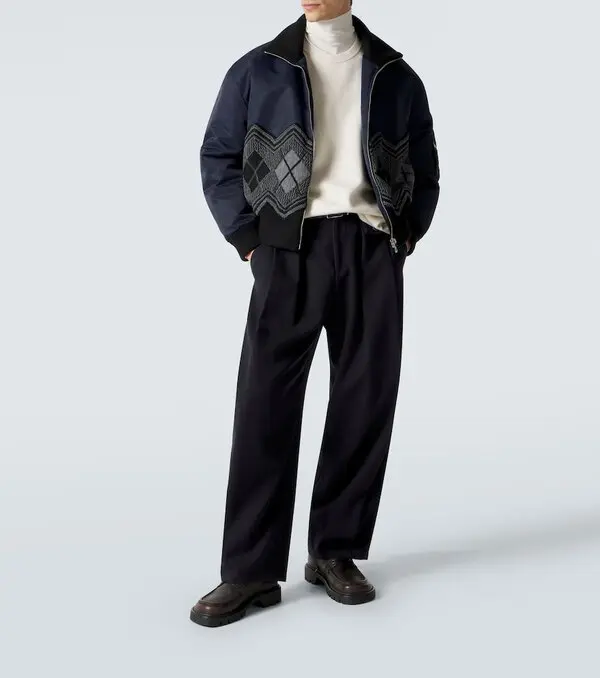 Loewe Argyle Technical Twill Jacket