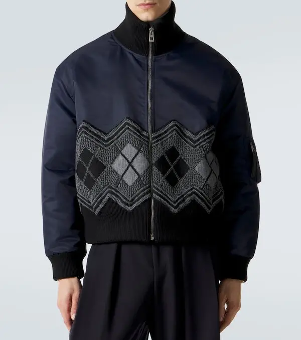 Loewe Argyle Technical Twill Jacket