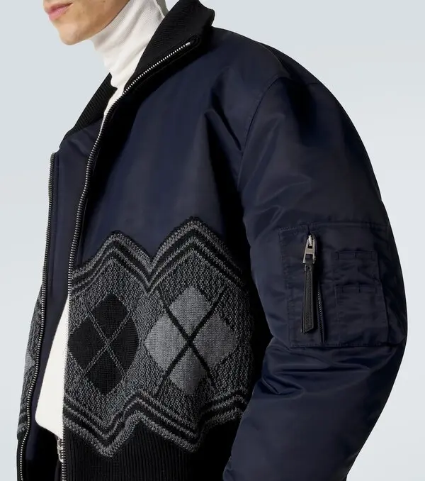 Loewe Argyle Technical Twill Jacket