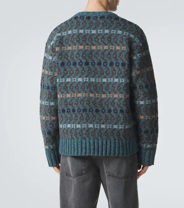 Loewe Logo Intarsia Wool-blend Sweater