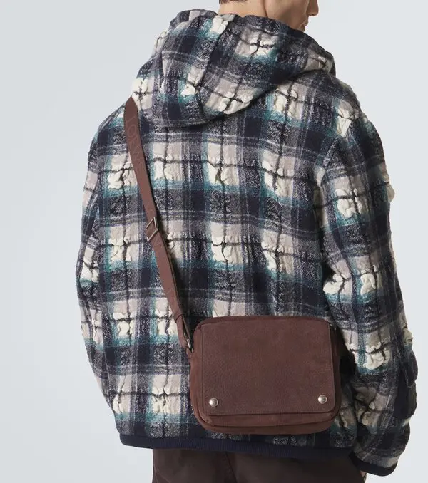 Loewe Pebble Medium Leather Messenger Bag - Brown