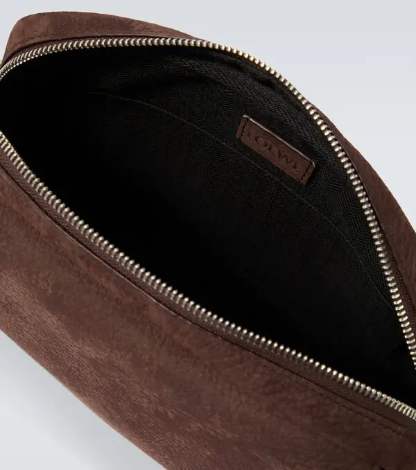 Loewe Pebble Medium Leather Messenger Bag - Brown