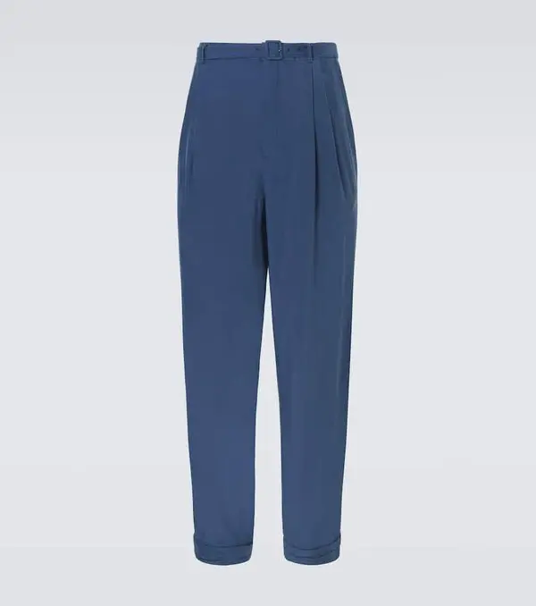Saint Laurent Silk Habotai Tapered Pants