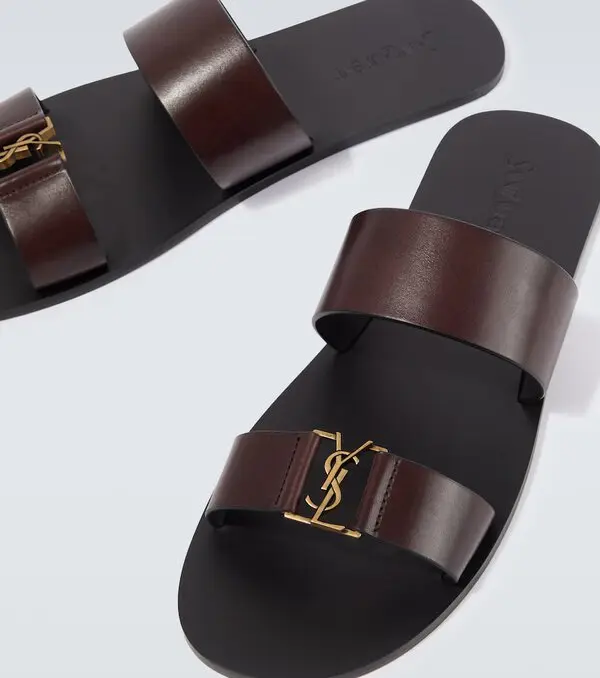 Saint Laurent Babylone Leather Sandals