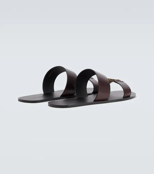 Saint Laurent Babylone Leather Sandals