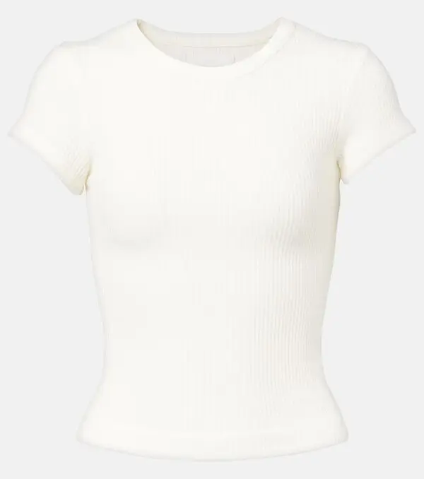 Citizens Of Humanity Nello Ribbed-knit T-shirt - Beige