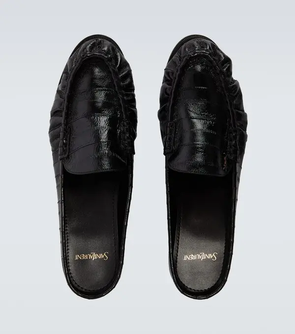 Saint Laurent Le Loafer Leather Mules