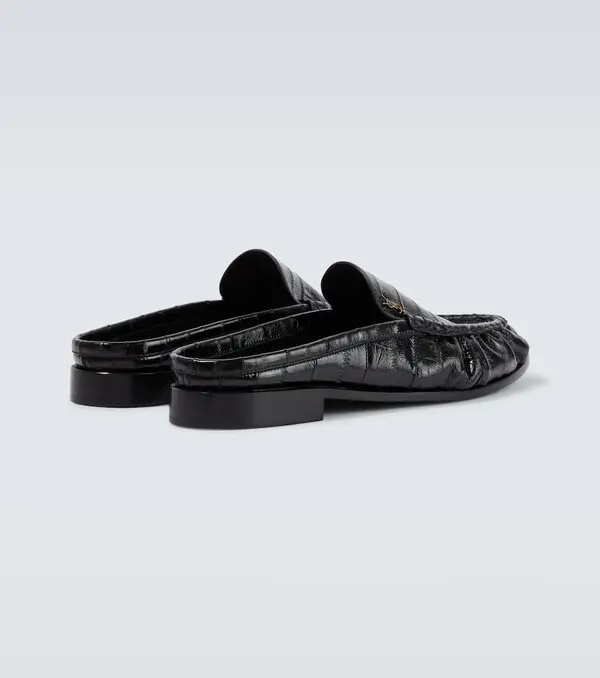 Saint Laurent Le Loafer Leather Mules
