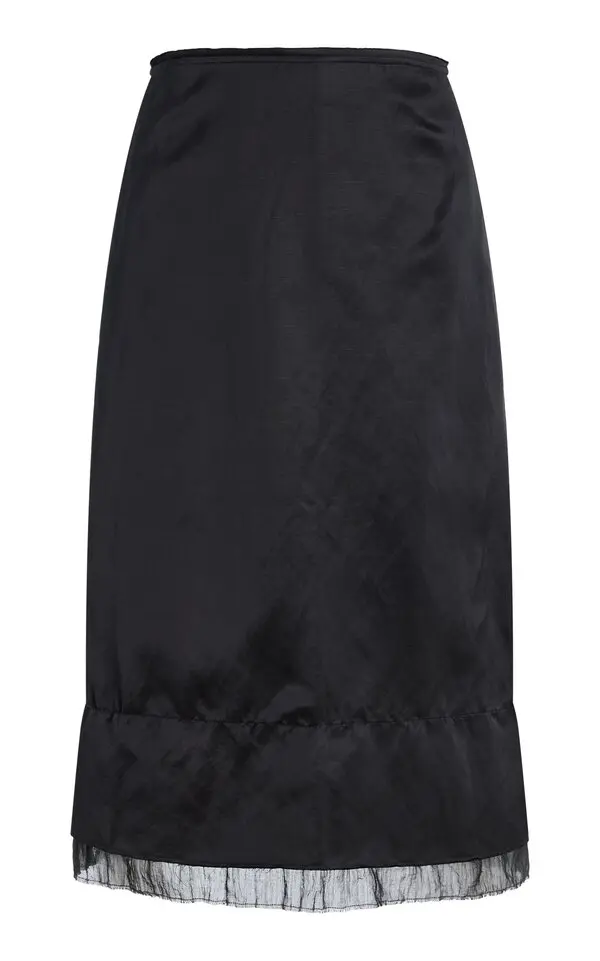 TOTEME Layered Satin Skirt