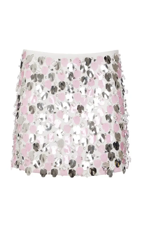 DES_PHEMMES Sequined Mini Skirt