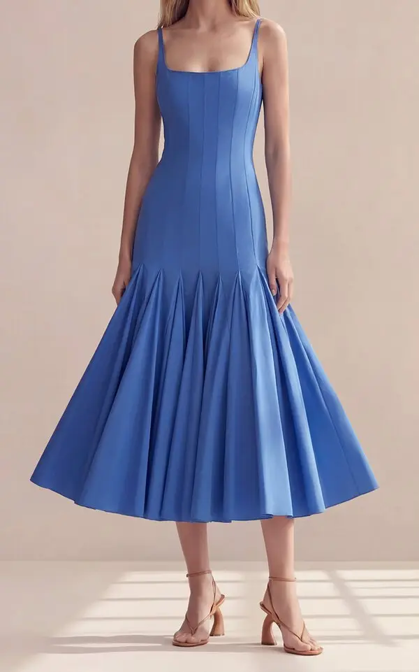 Alexis Nereida Cotton-blend Midi Dress