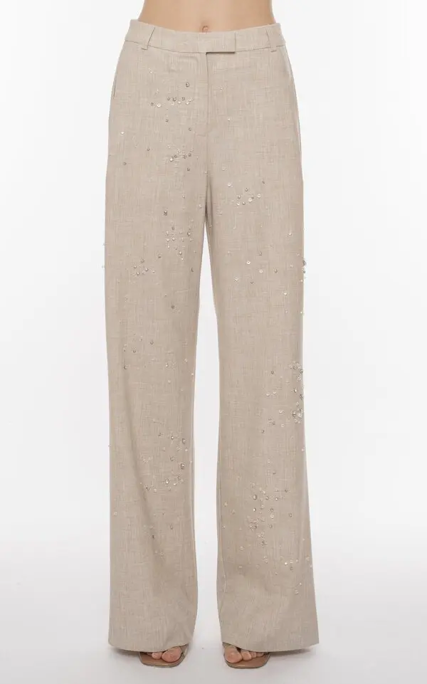 DES_PHEMMES Wide-leg Mid-rise Pants