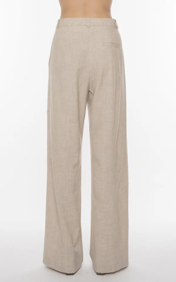 DES_PHEMMES Wide-leg Mid-rise Pants