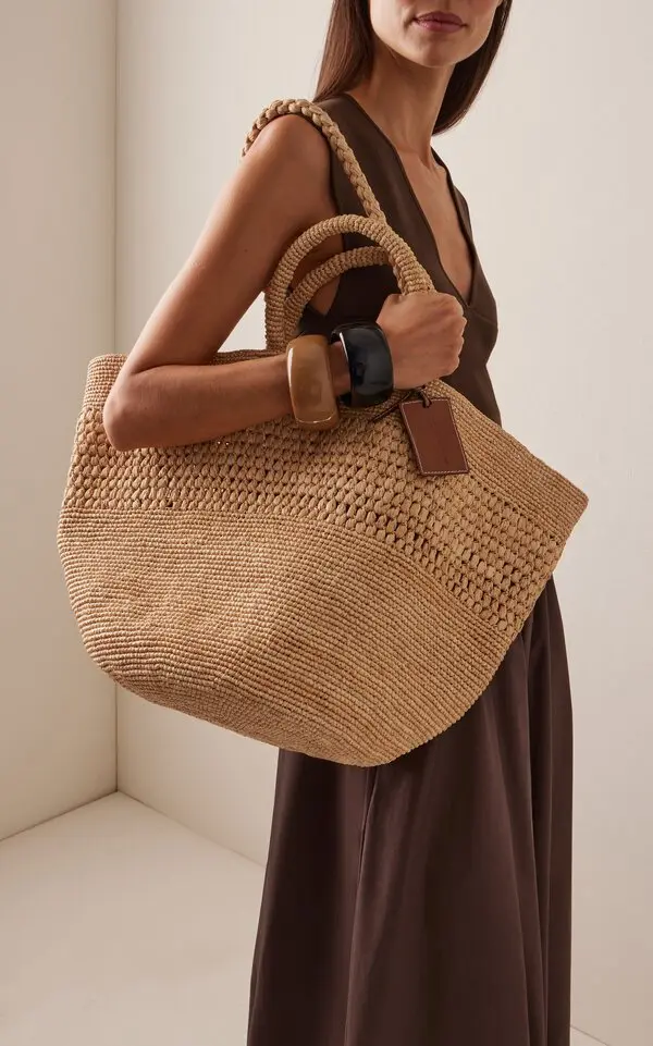 Manebí Fiji Raffia Tote Bag - Neutral